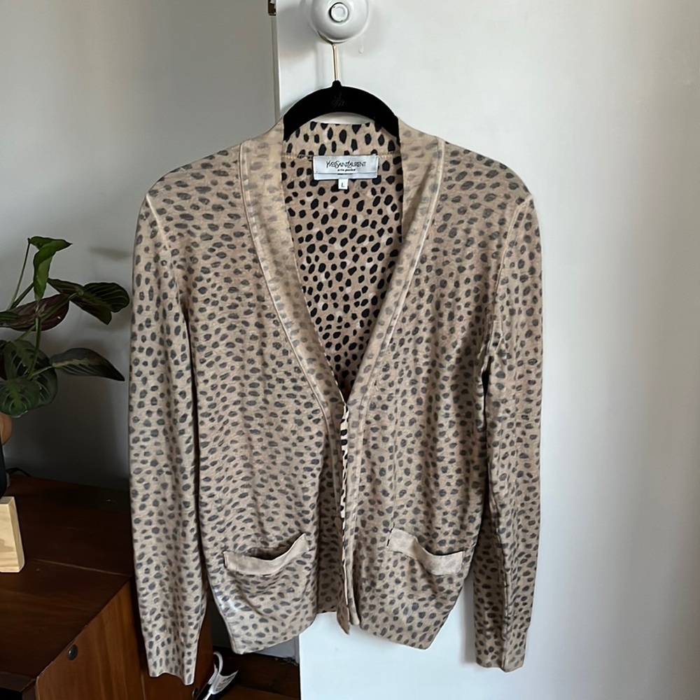Ysl Inside Out Cardigan - Gem